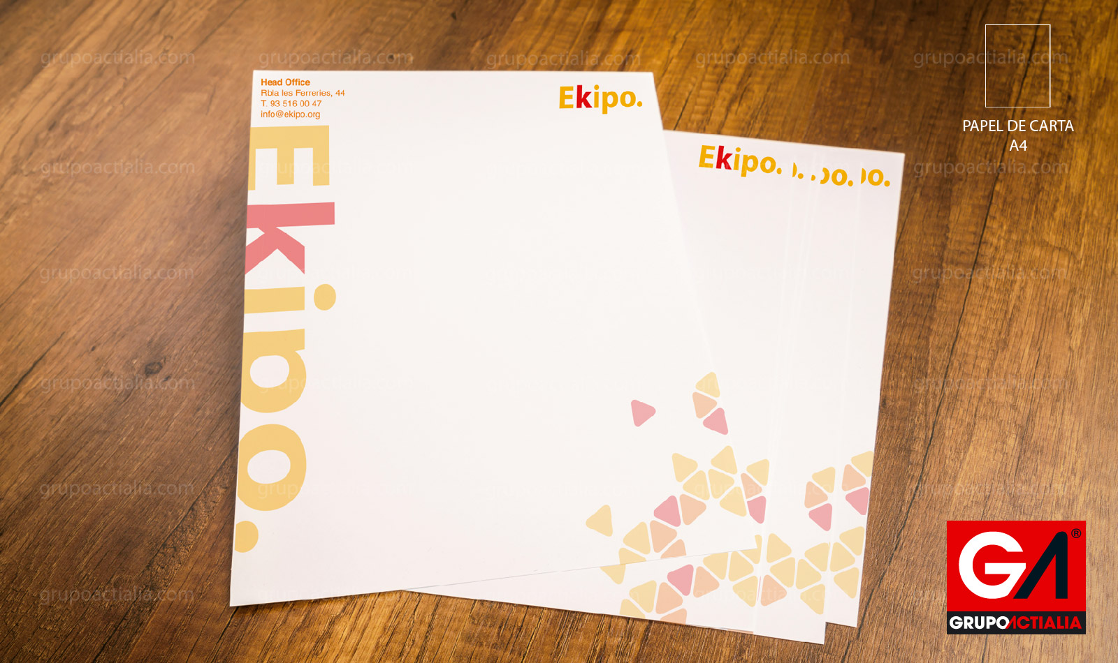 Desde 165€ | Papel de Carta A4 Lino | Impresión Imprenta Online Barcelona